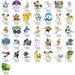 Pokemon PNG Clipart Bundle, 4k Digital Papers, Sublimation Pokeball Png ...