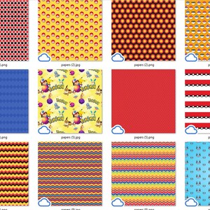 Pokemon PNG Clipart Bundle, 4k Digital Papers, Sublimation Pokeball Png ...