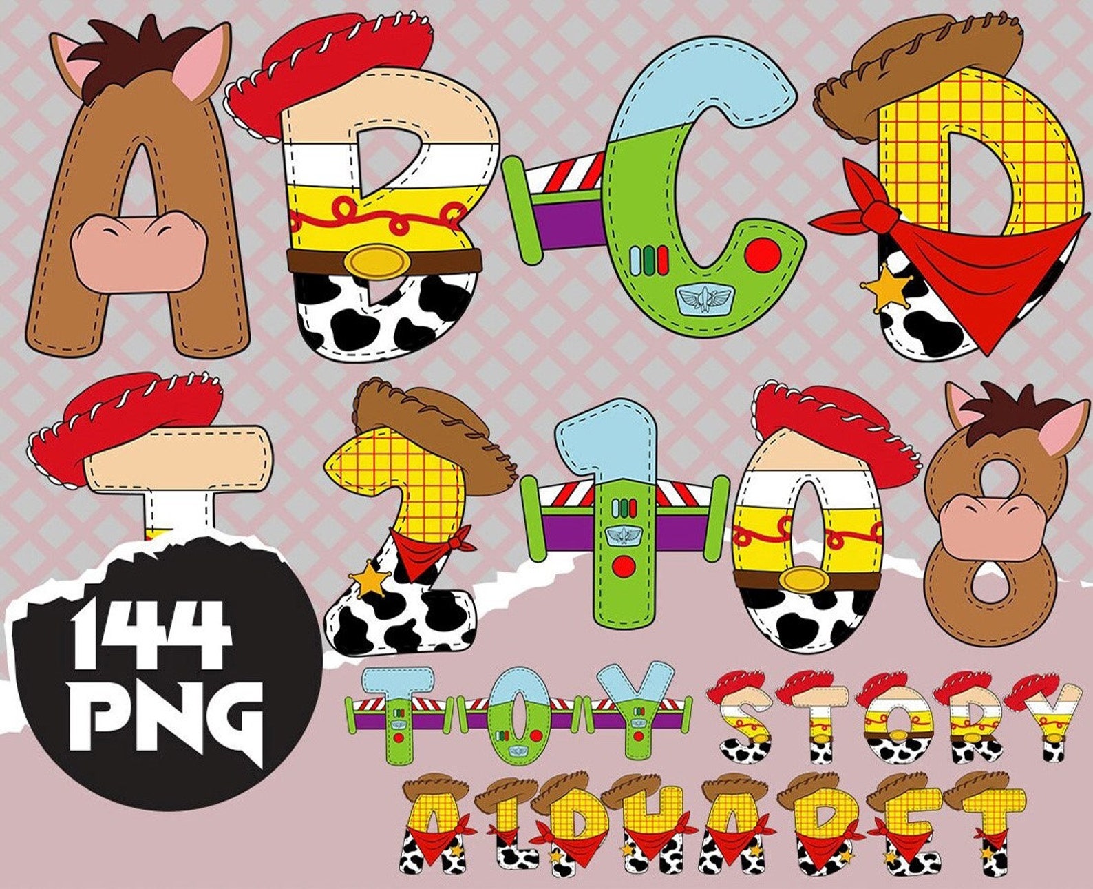 Toy Story Mixed Alphabet, Toy Story Font Png, Toy Story Alphabet Png ...