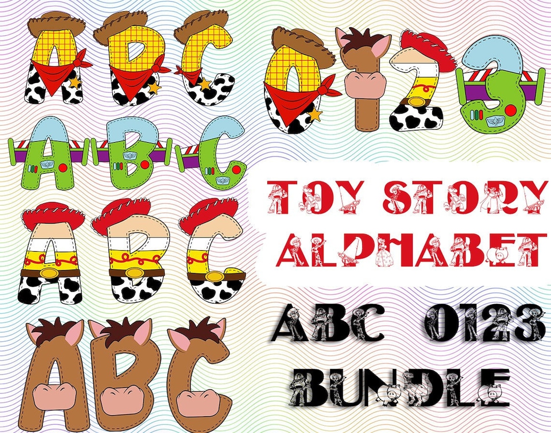 Toy Story Mixed Alphabet, Toy Story Font Png, Toy Story Alphabet Png ...
