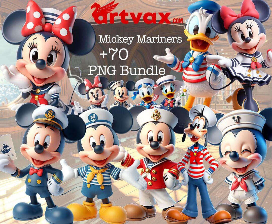 Sailor Mickey Png Bundle, Mickey and Friends Mariners Png Clipart ...