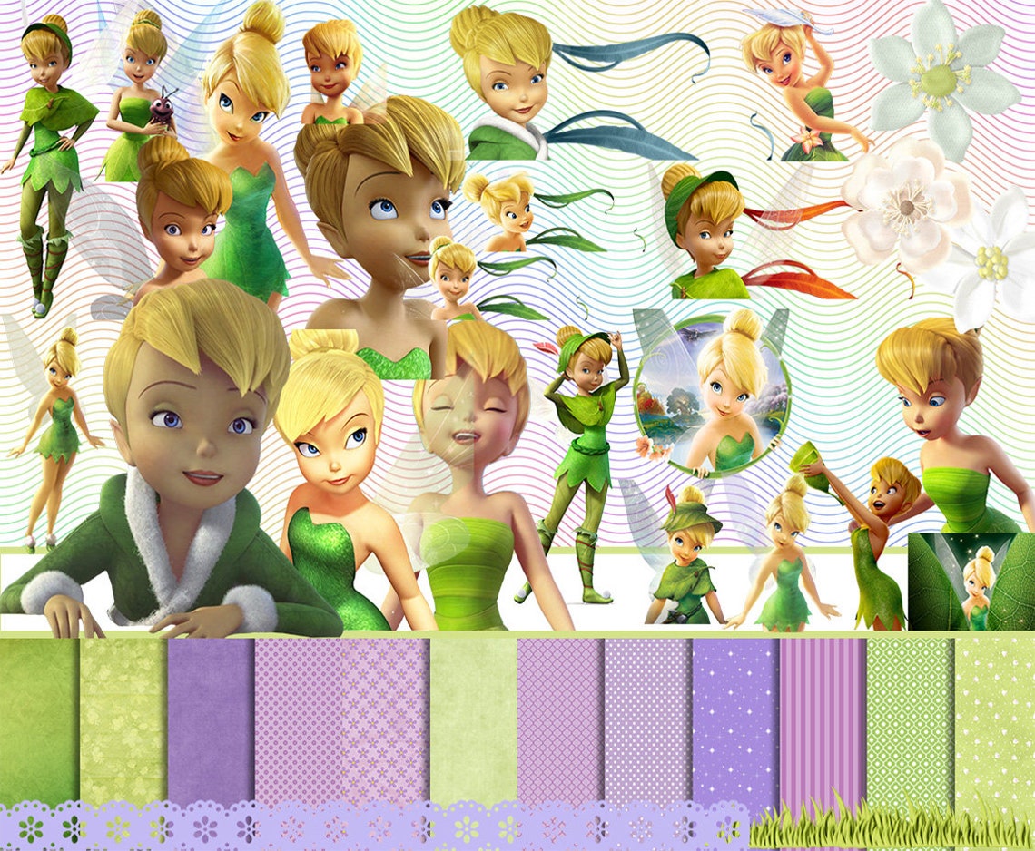 Tinkerbell Clipart Bundle, Fairies Png Digital Download, Fairy ...