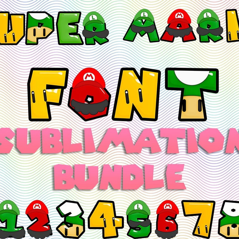 Mario Letters - Etsy