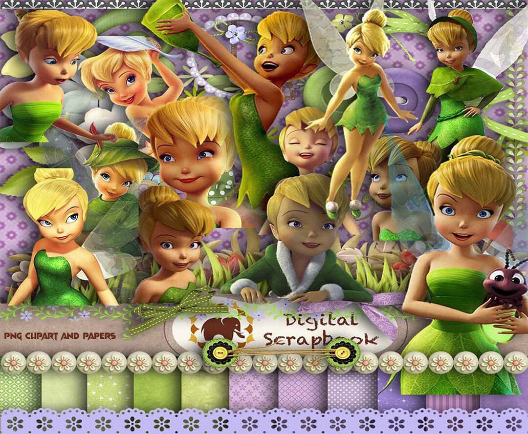 Tinkerbell Clipart Bundle, Fairies Png Digital Download, Fairy ...