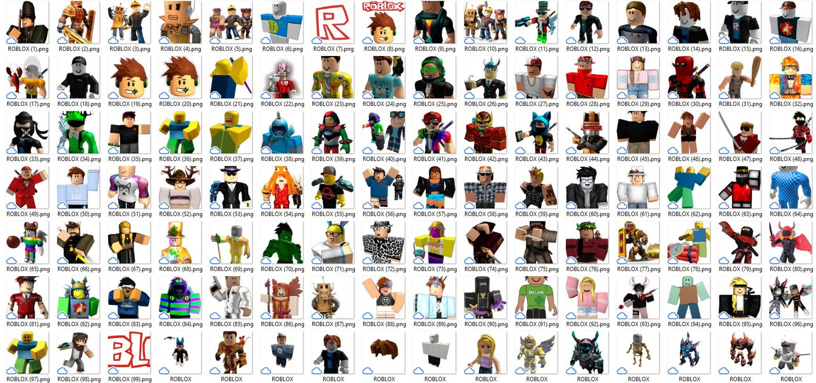 Gaming PNG Clipart Bundle, Roblocks Png Clipart Bundle, Transparent ...