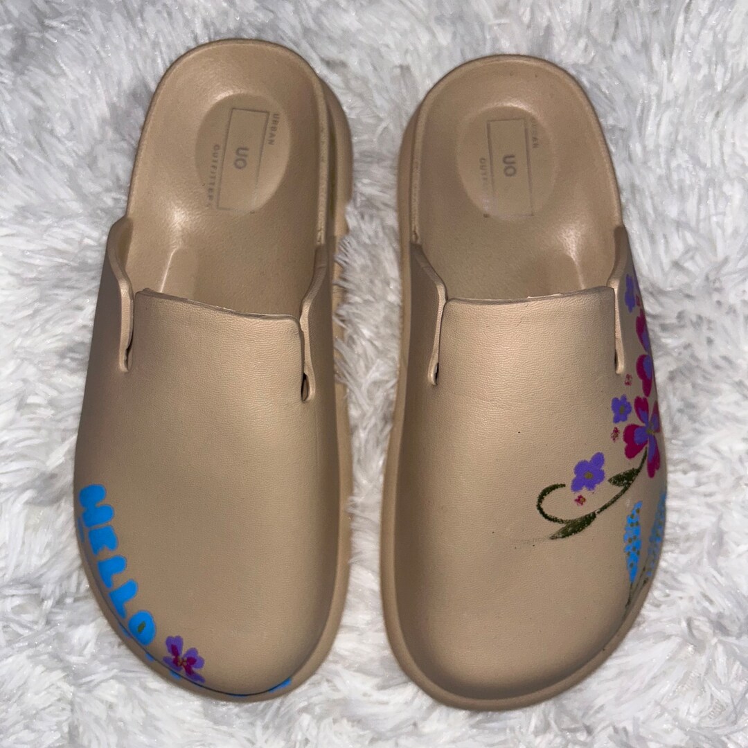 Hand Painted Clog, Custom Clog, Hand Painted Shoes, Back to School ...