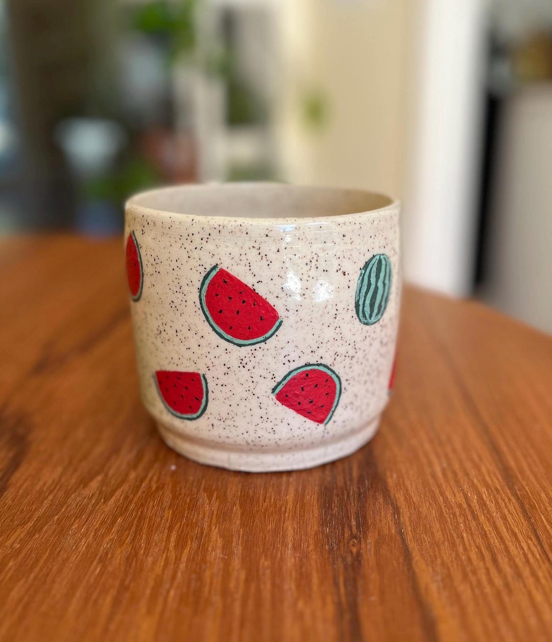Handmade Pottery Watermelon Planter 5 Inch - Etsy