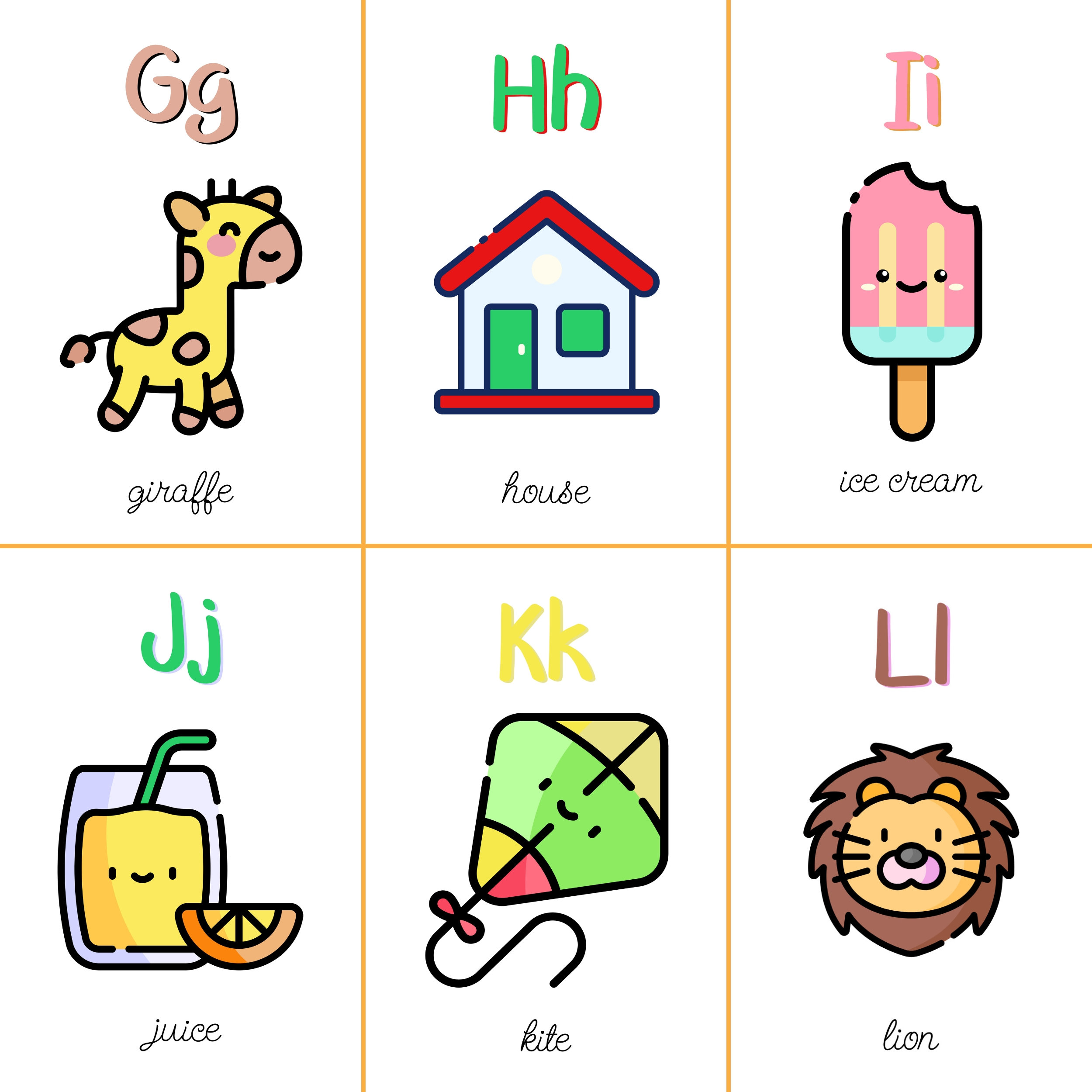 Fun Printable ABC Flashcards for Kids Perfect for Early Childhood ...