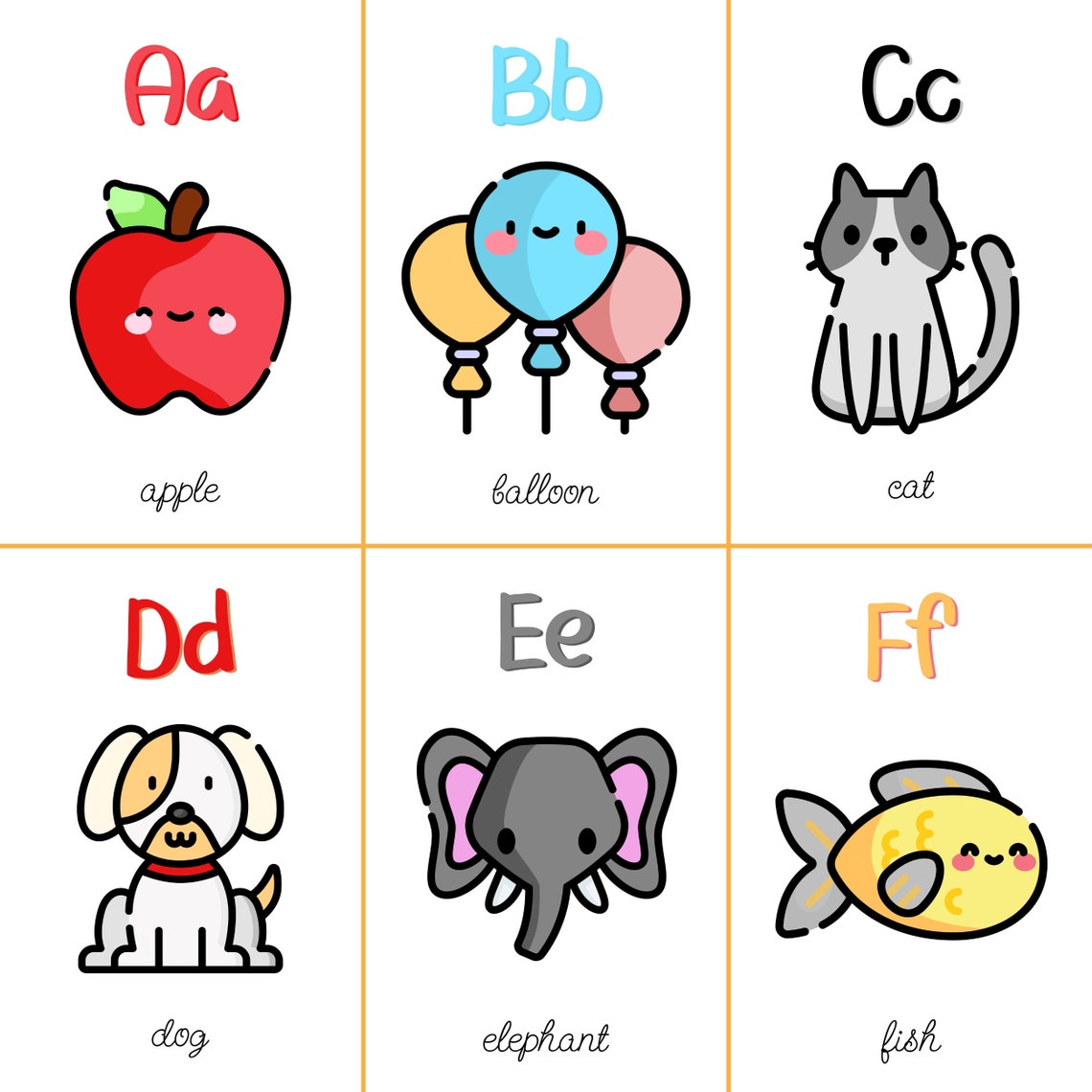 Fun Printable ABC Flashcards for Kids Perfect for Early Childhood ...