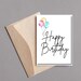 Happy Birthday Card Simple Birthday Card Digital Download Printable ...