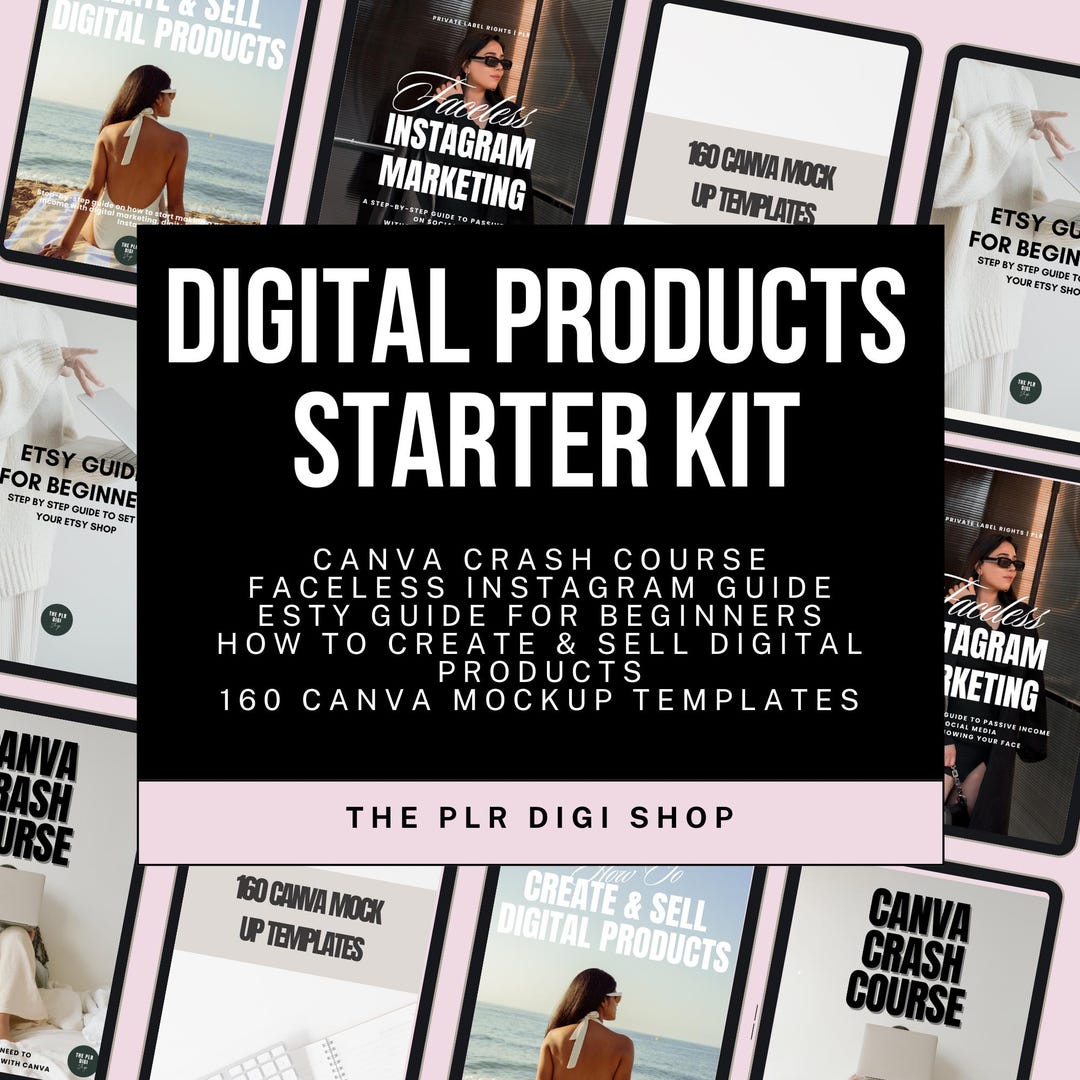 Digital Product Starter Kit With Master Resell Rights for Etsy Sellers ...