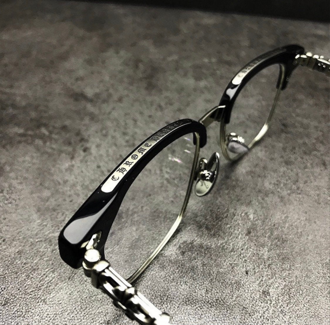 Chrome Heart Glasses Pure Titanium Frame Anti-uv/bluelight Lenses Unisex Fashion Glasses for Men ...