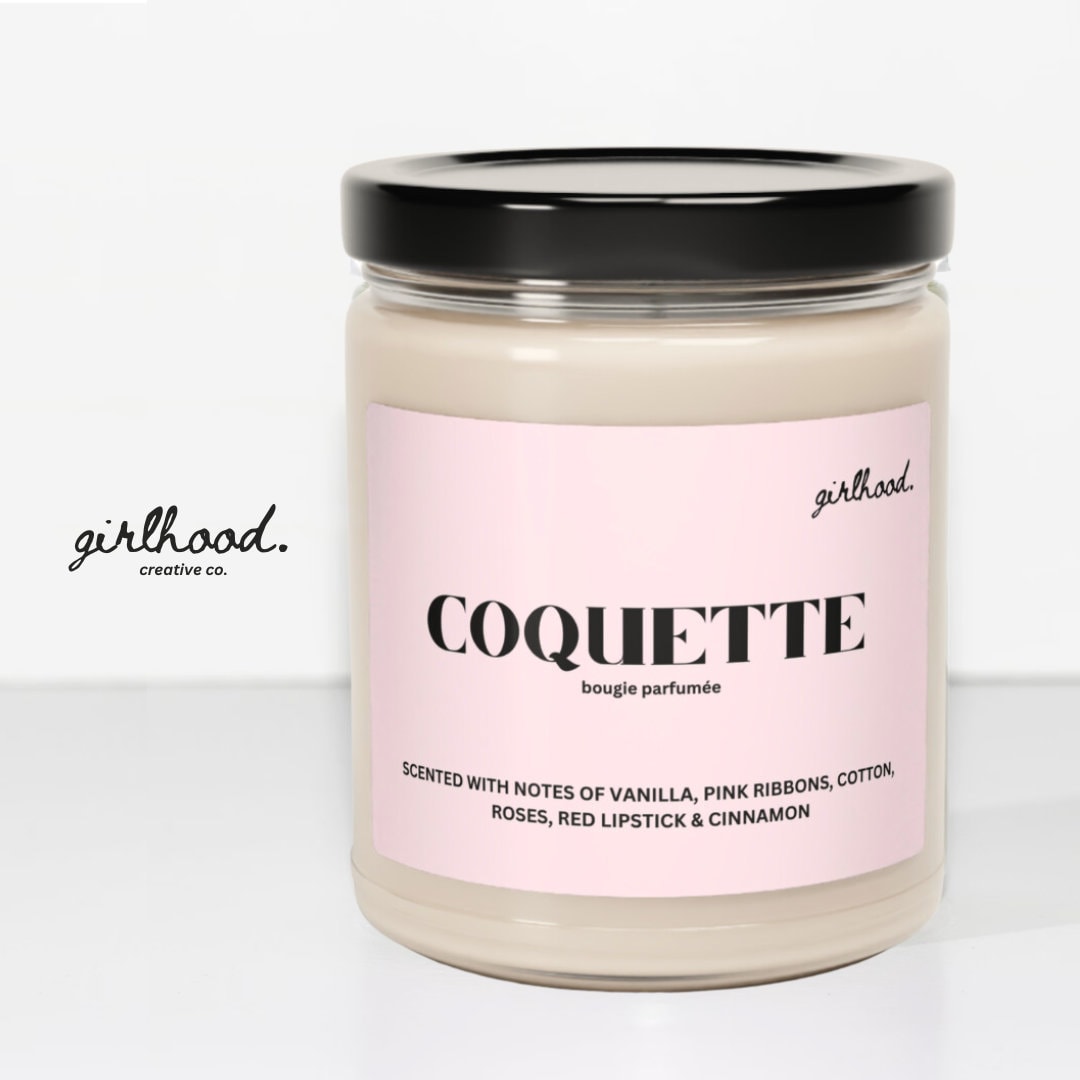 Coquette Candle Aesthetic Candle Lana Del Rey Pink Home Decor Ribbons ...