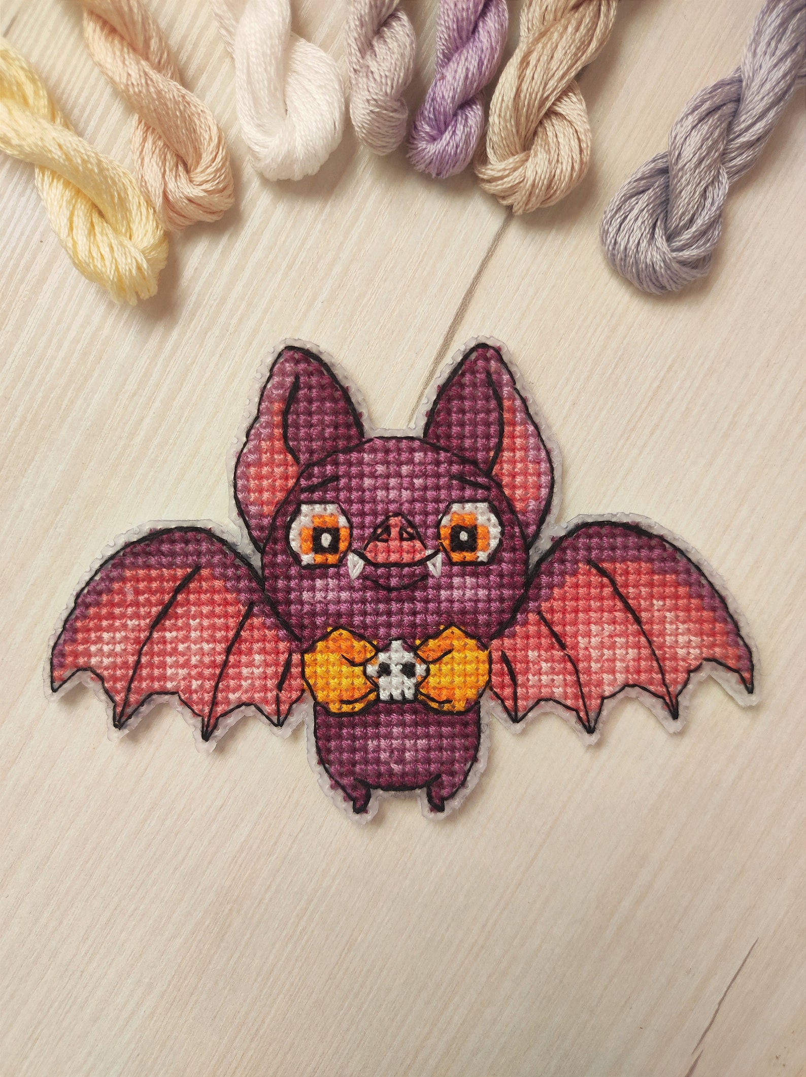 Cute Bat Cross Stitch Pattern, PDF Instant Download, Digital Cross ...