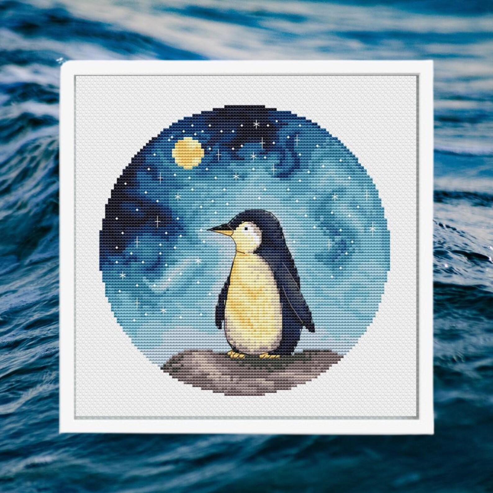 Penguin Cross Stitch Pattern, Cute Penguin, Instant PDF Download ...