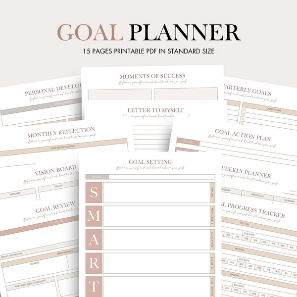 Goals Planner - Etsy