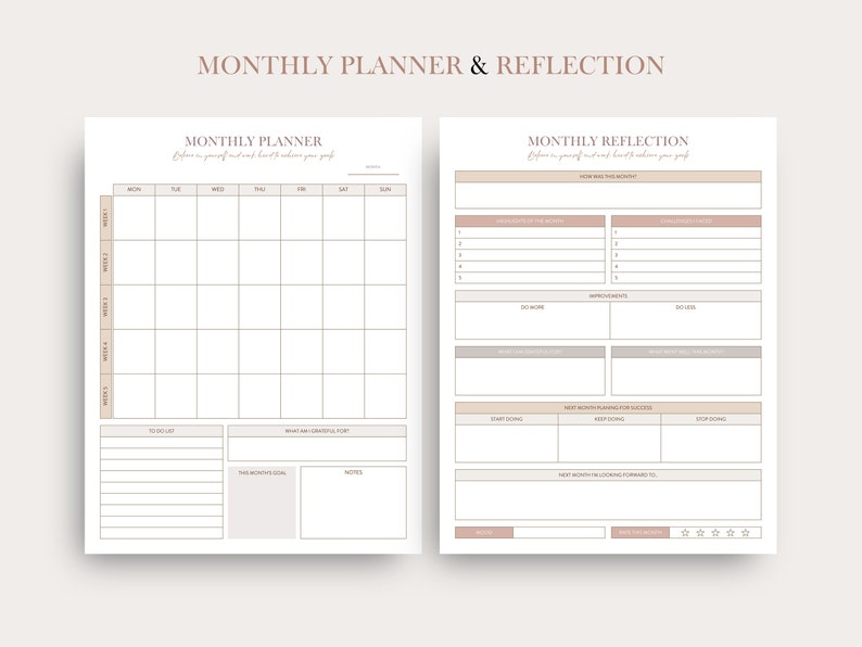Digital Goal Planner 2024 SMART Goal Setting, Monthly Reflections, and ...