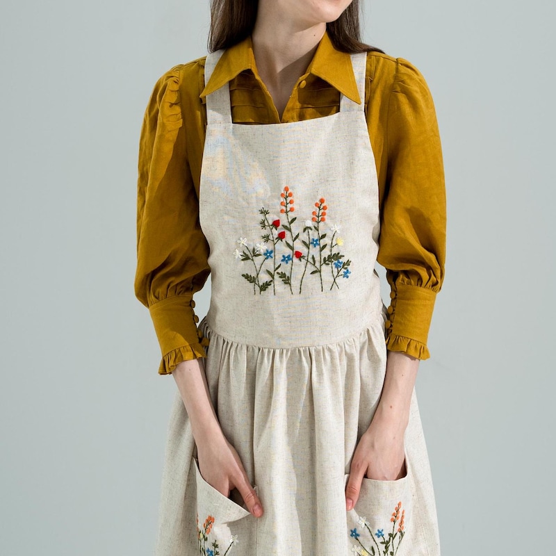 Embroidered Aprons - Etsy