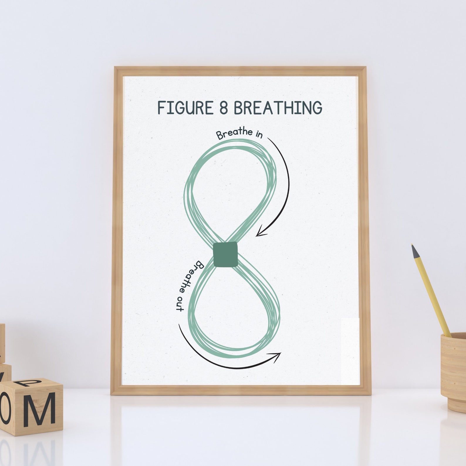 Breathing Exercise for Kids, Infinity Breathing Calming Corner Poster ...