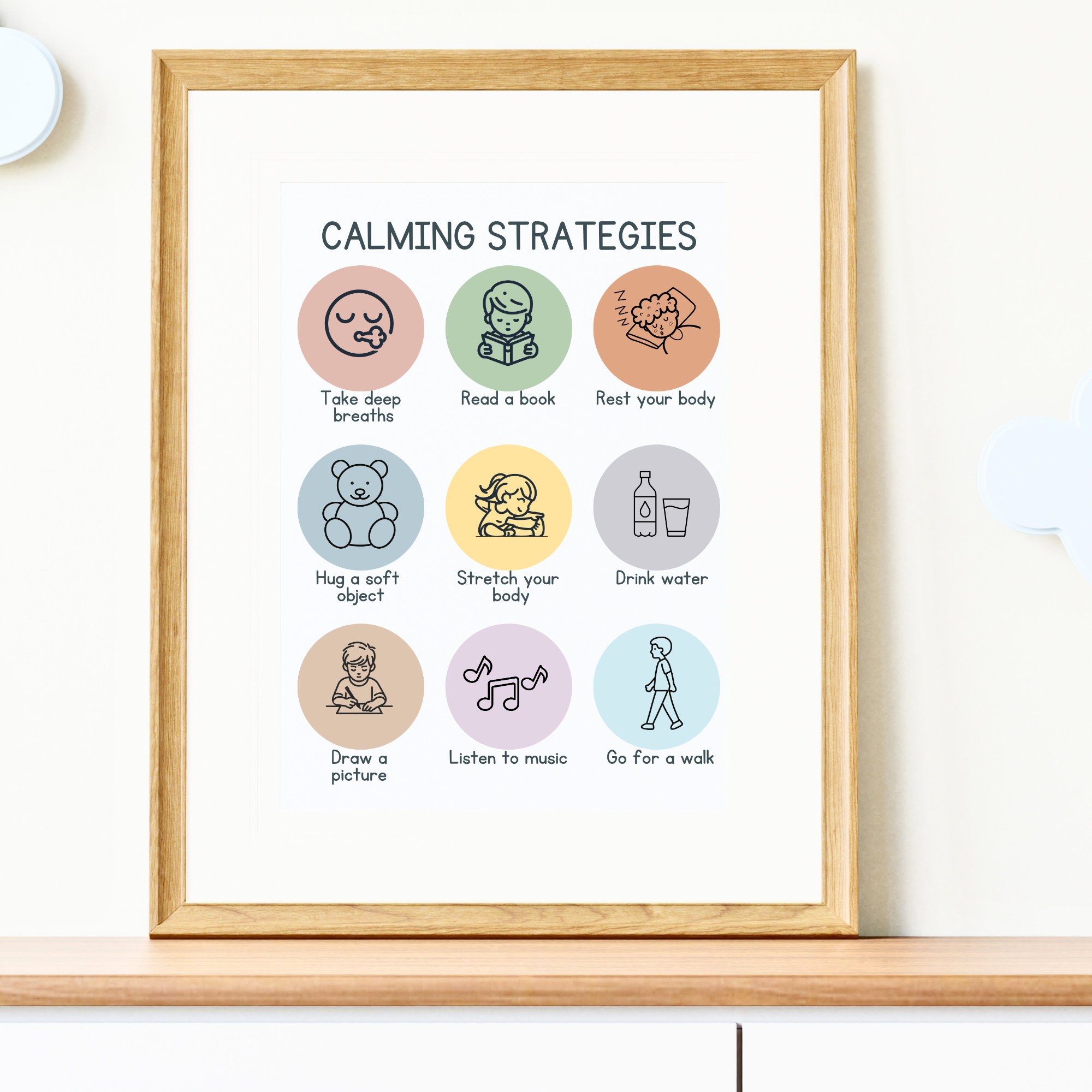 Calming Strategies Printable, Calm Corner Coping Skills Poster ...