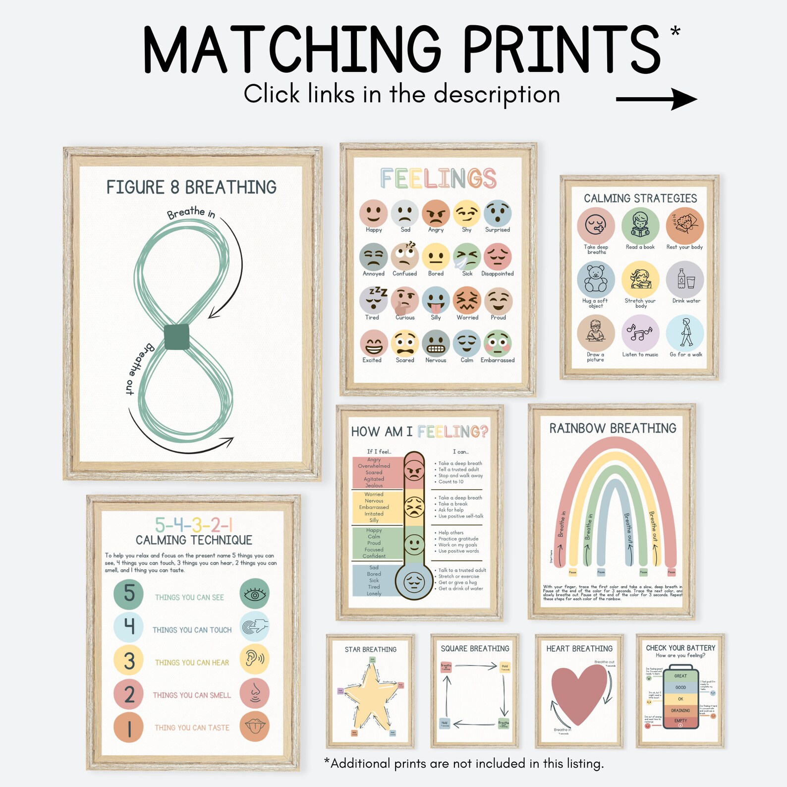 Breathing Exercise for Kids, Infinity Breathing Calming Corner Poster ...