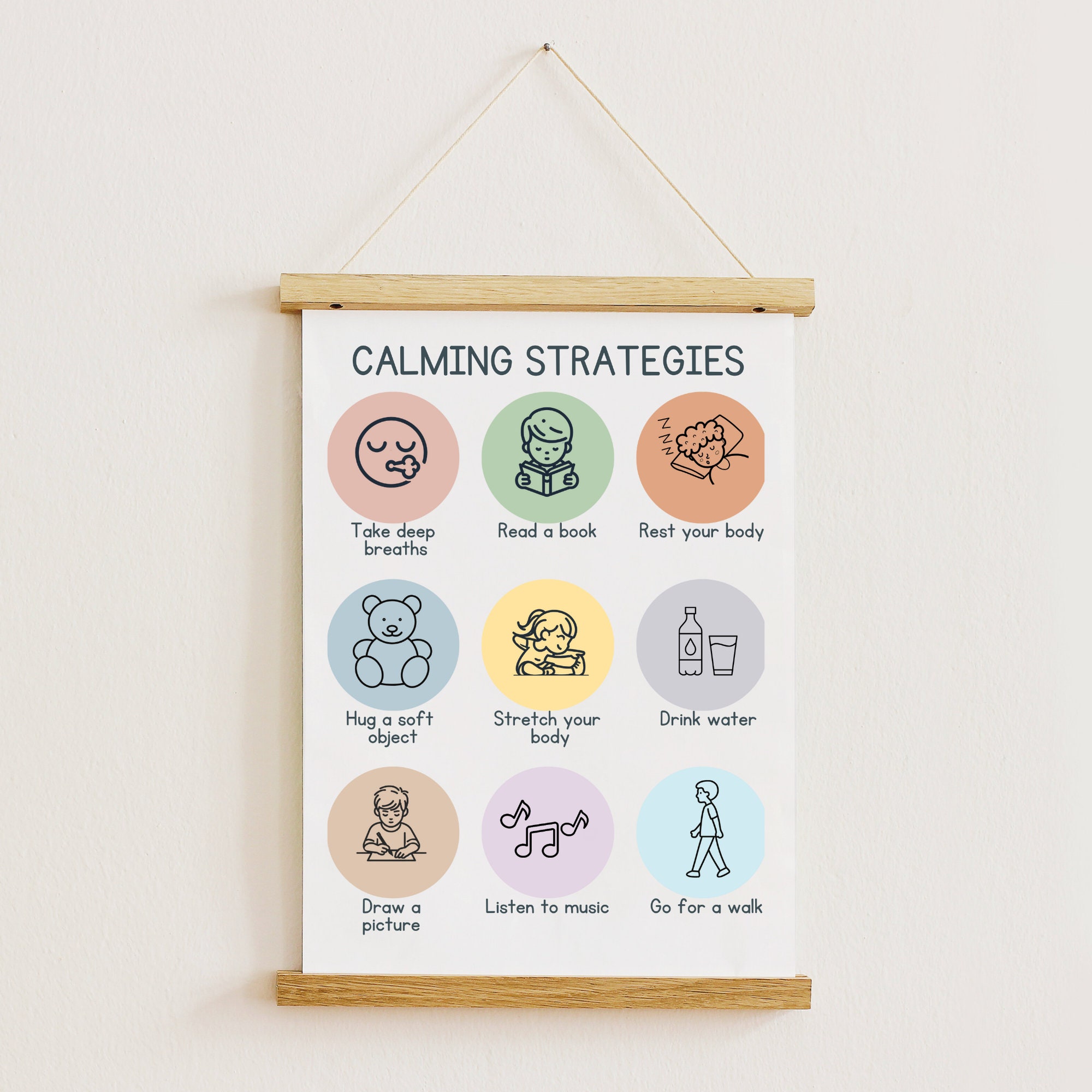 Calming Strategies Printable, Calm Corner Coping Skills Poster ...