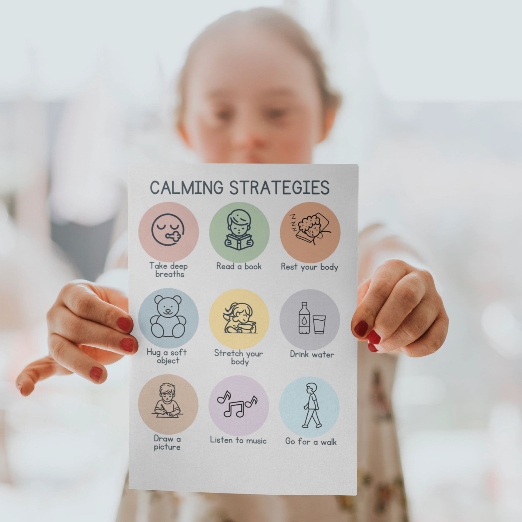 Calming Strategies Printable, Calm Corner Coping Skills Poster ...