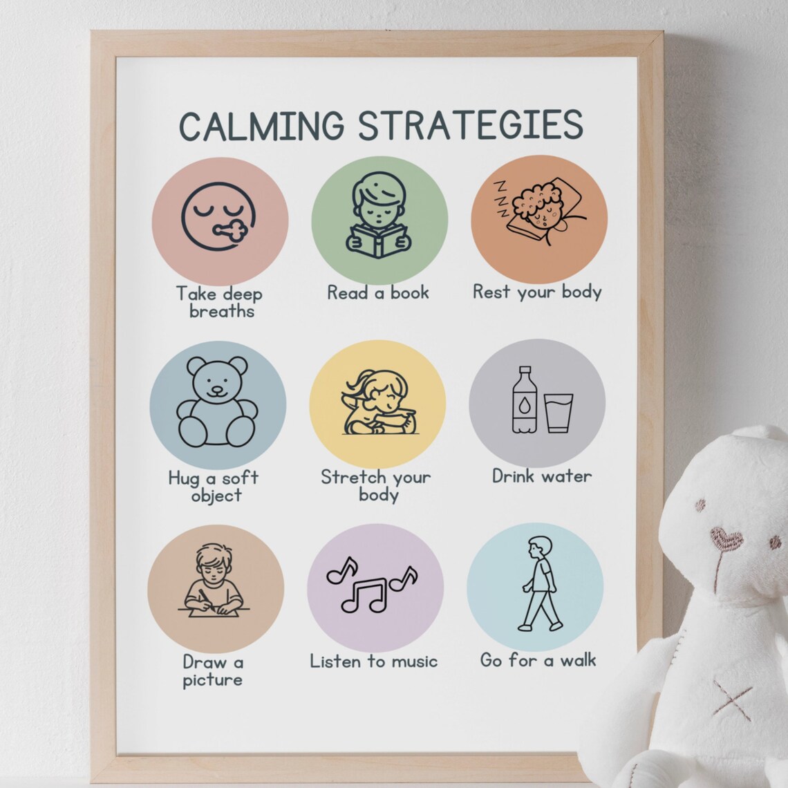 Printable Calm Corner Posters Bundle, Calming Strategies Educational ...