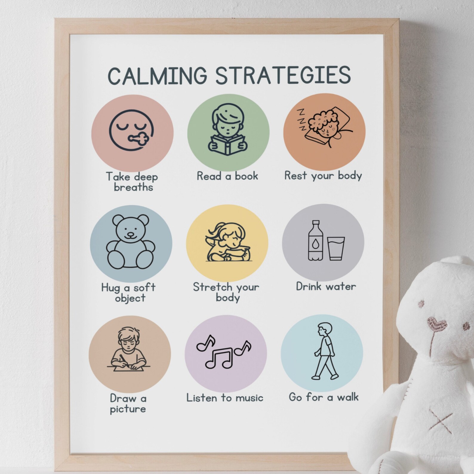 Printable Calm Corner Posters Bundle, Calming Strategies Educational ...