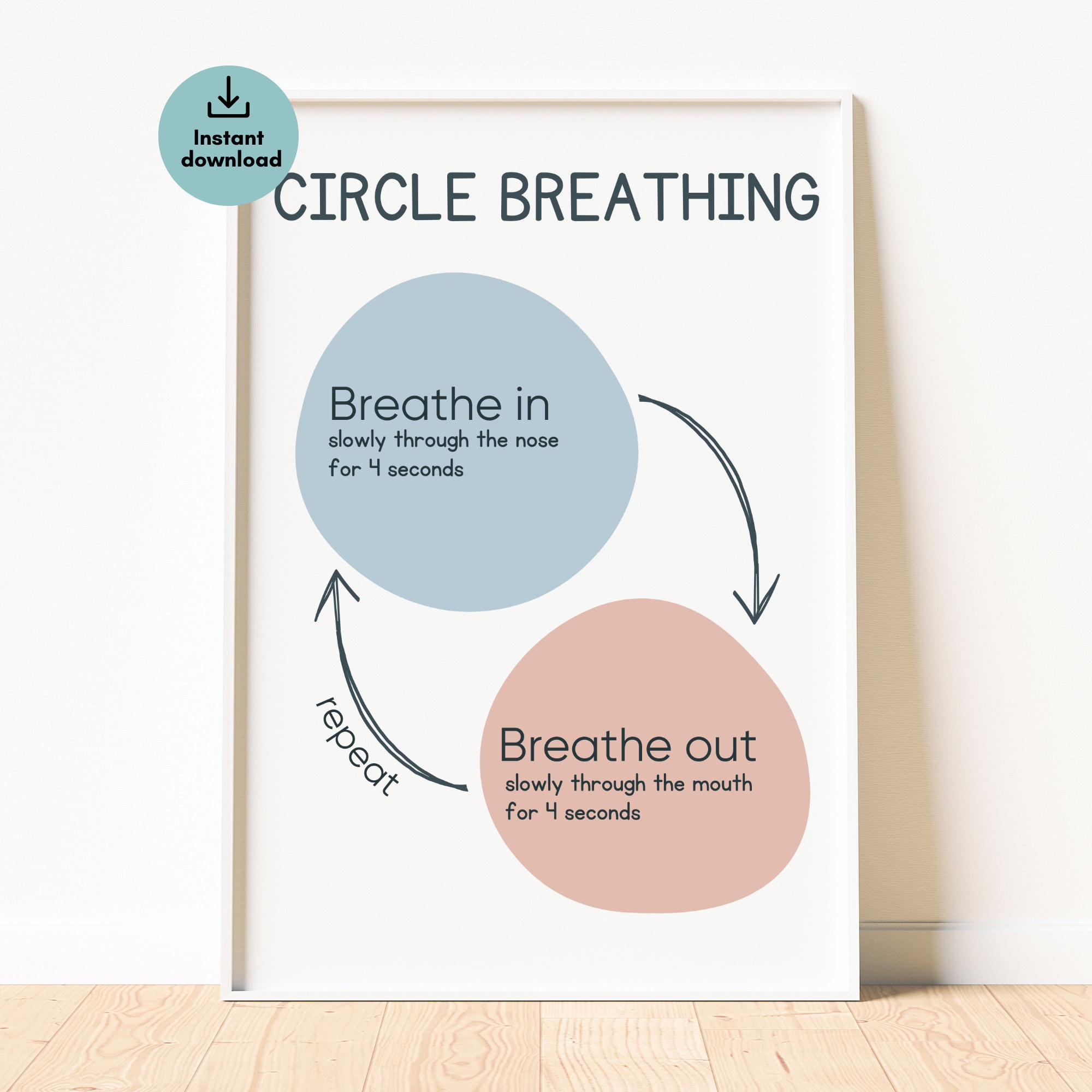 Circle Breathing Exercise, Breathing Exercise for Kids, Calming ...
