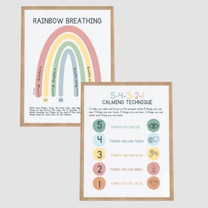 Printable Calm Corner Posters Bundle, Calming Strategies Educational ...