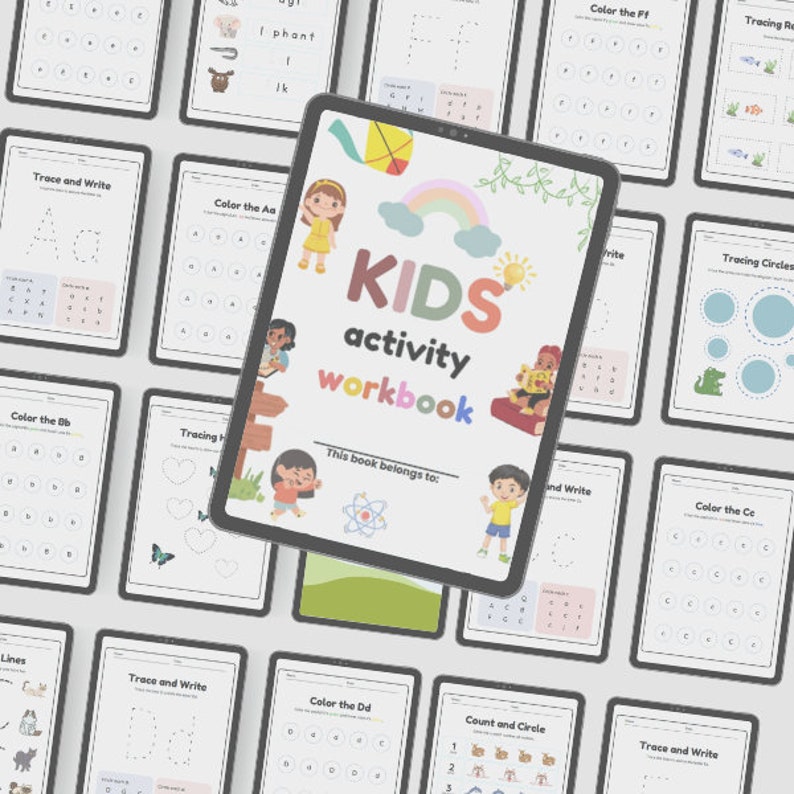 Prek Workbooks Bundle: Daycare Learning & Toddler Worksheets for ...