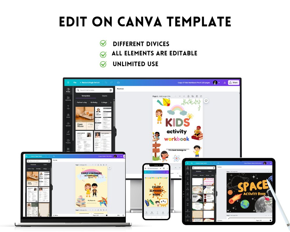 Interactive Toddler Workbooks Bundle: Daycare Learning, Pre-school ...