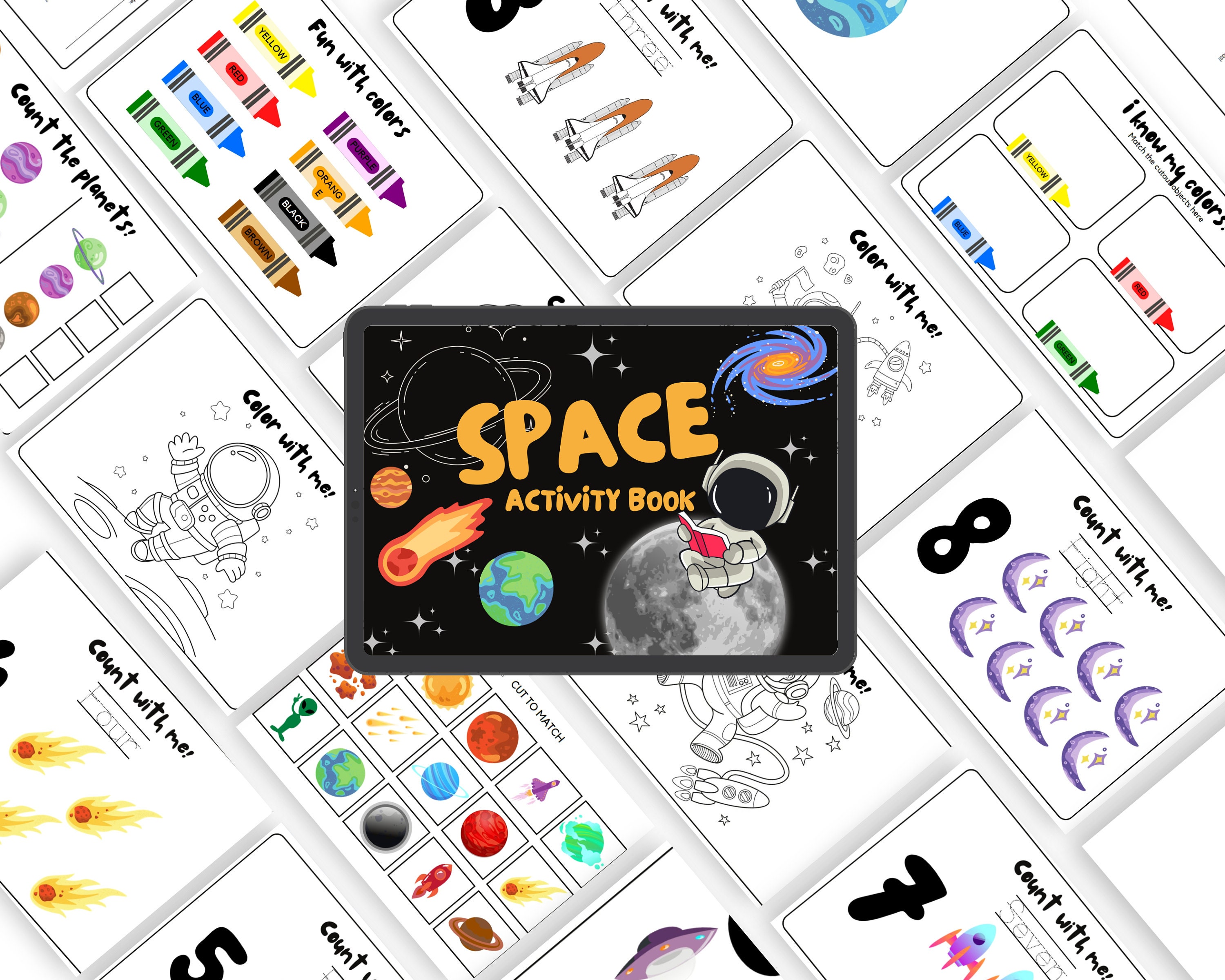 Interactive Toddler Workbooks Bundle: Daycare Learning, Pre-school ...