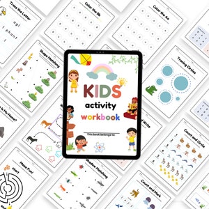 Interactive Toddler Workbooks Bundle: Daycare Learning, Pre-school ...