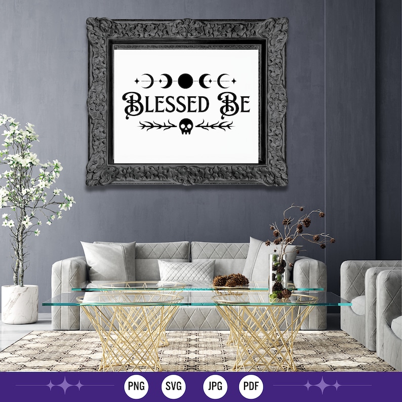 Blessed Be SVG | Pagan SVG | Witchcraft SVG | Wicca Cut Files | Cricut ...