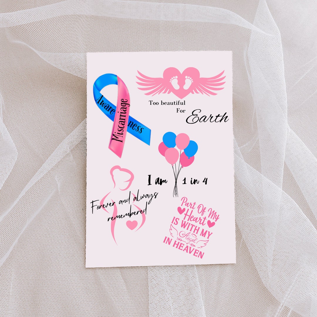 Pregnancy and Infant Loss SVG Bundle, Baby Loss SVG, Miscarriage SVG ...