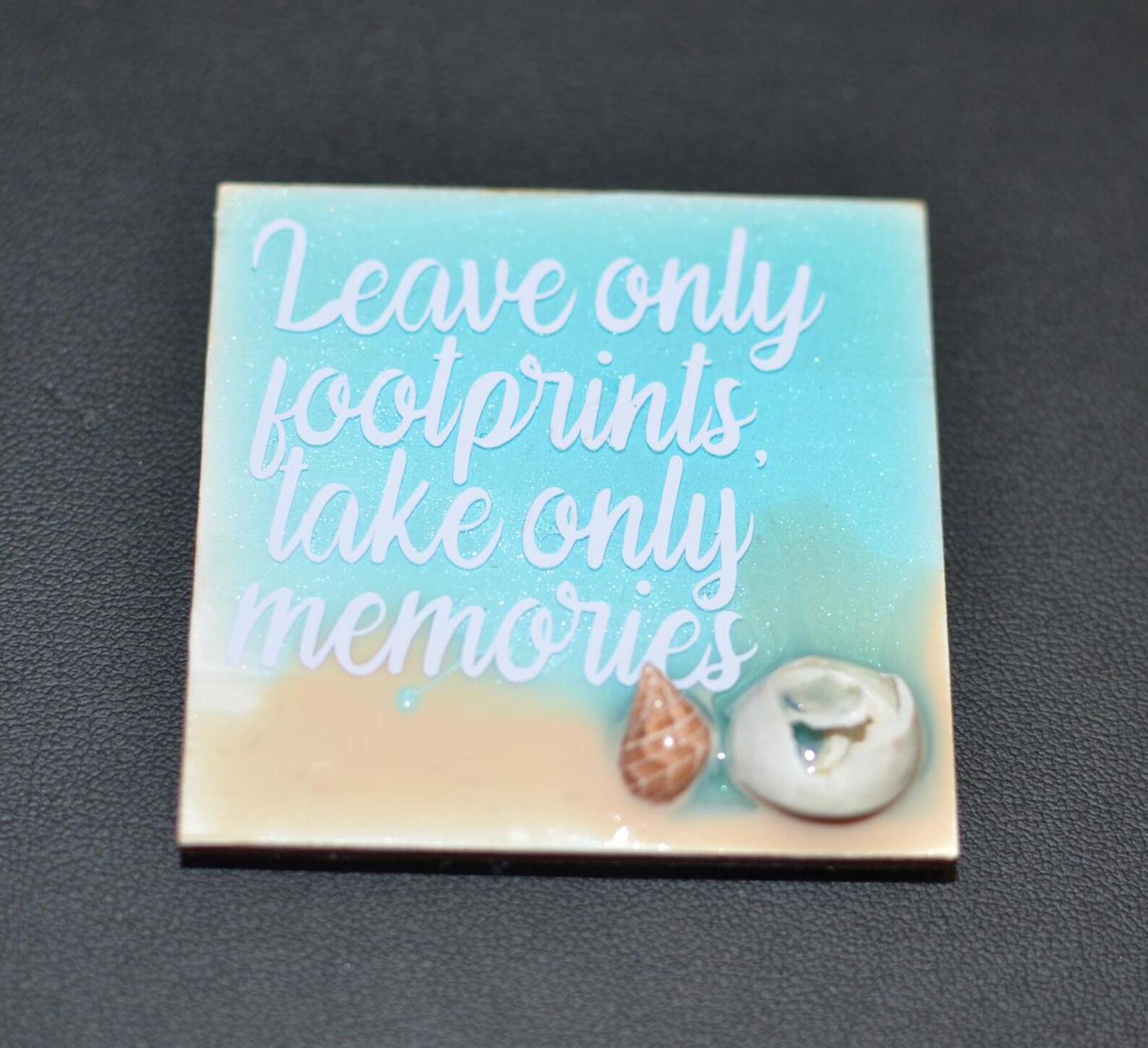 Beach Fridge Magnet Resin Finish - Beach Art, Beach Sign, Nautical Art ...