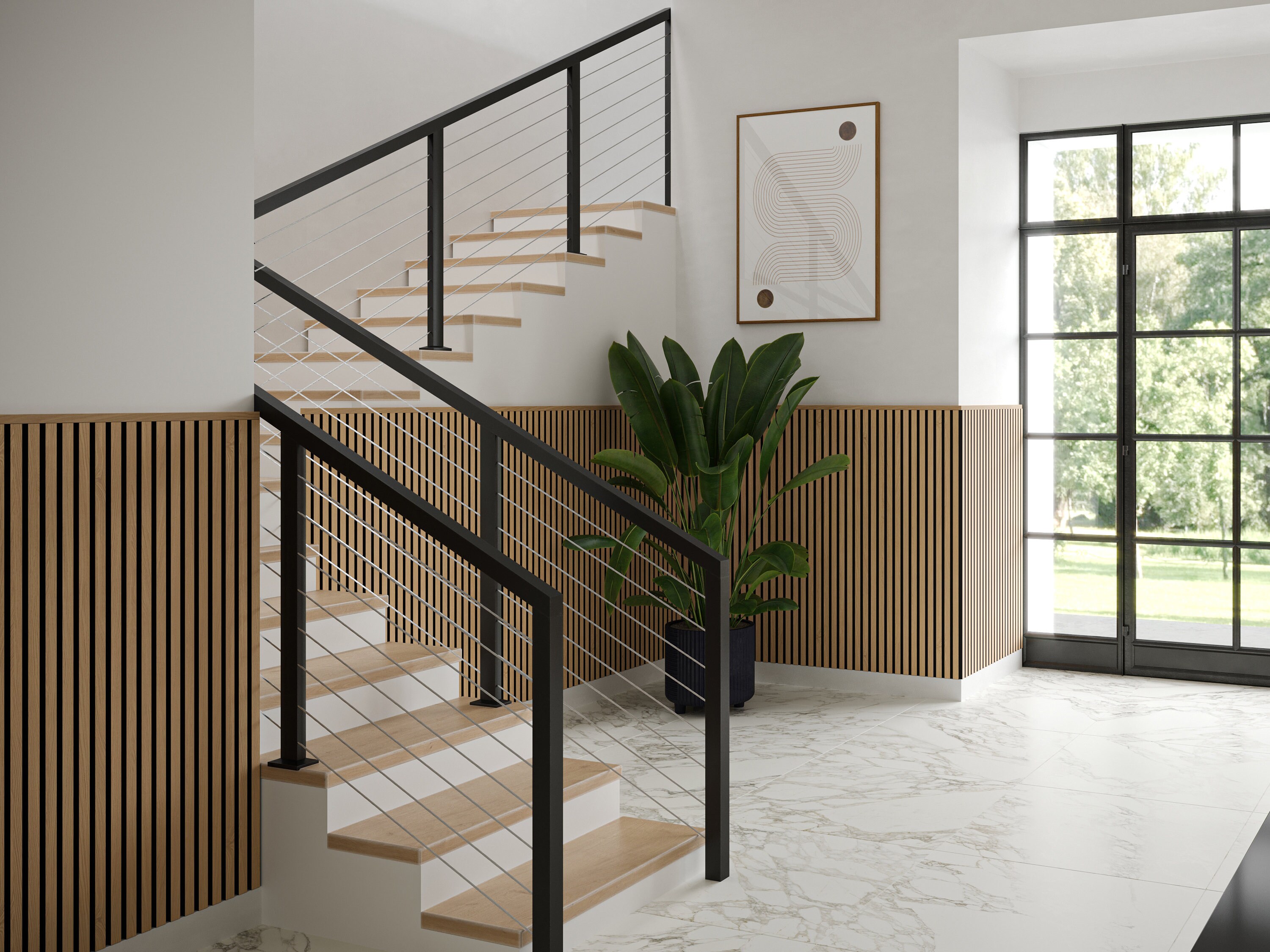 OAK Slatwall Panels (real Wood Veneer) Acoustic Slat Wall Panels Wall ...