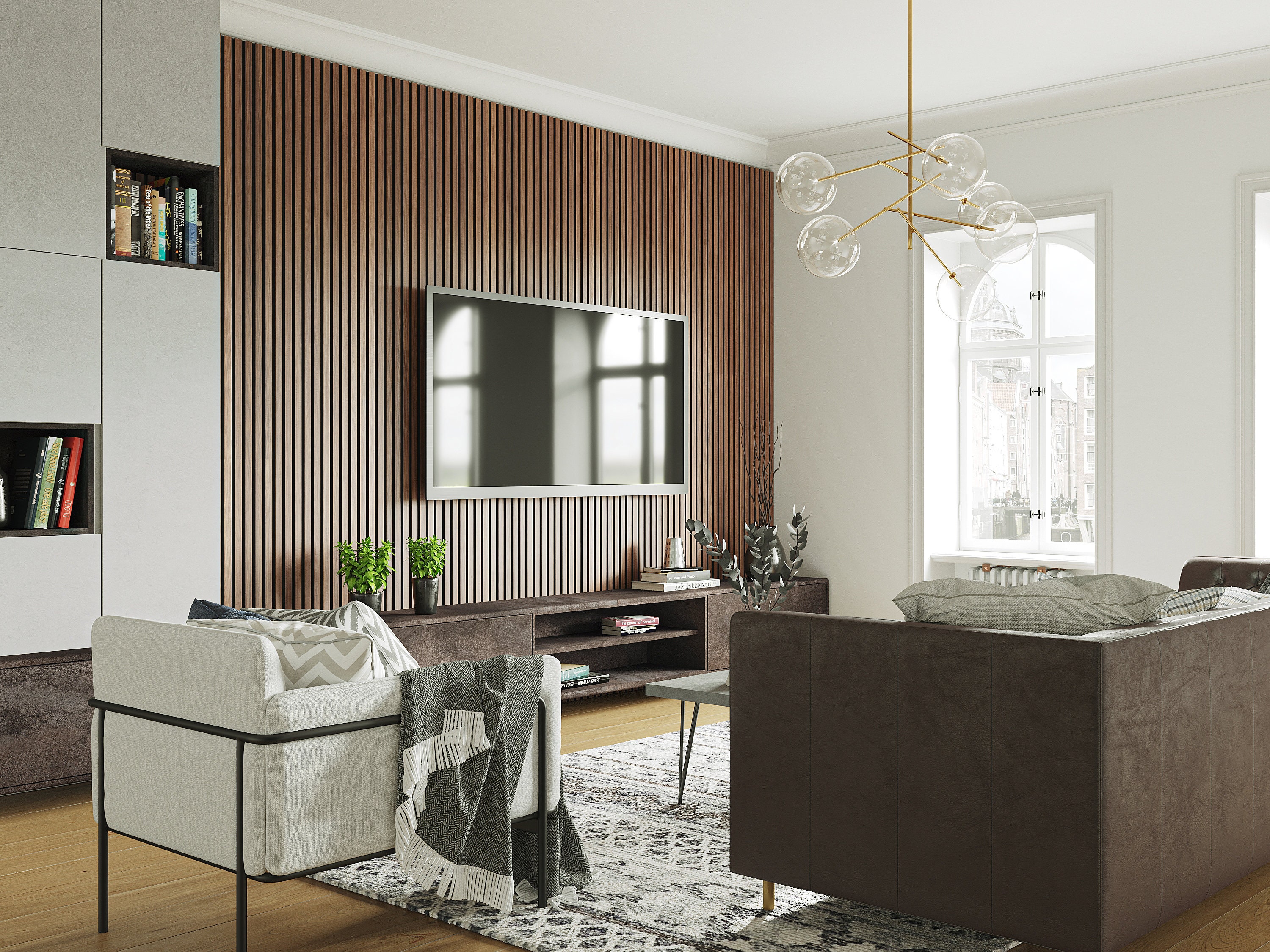 OAK Slatwall Panels (real Wood Veneer) Acoustic Slat Wall Panels Wall ...