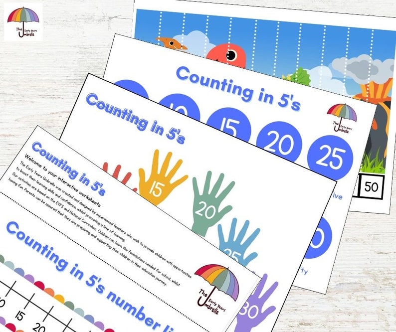 Counting in 5s MEGA Printable Teaching Resource Pack, Digital Download ...