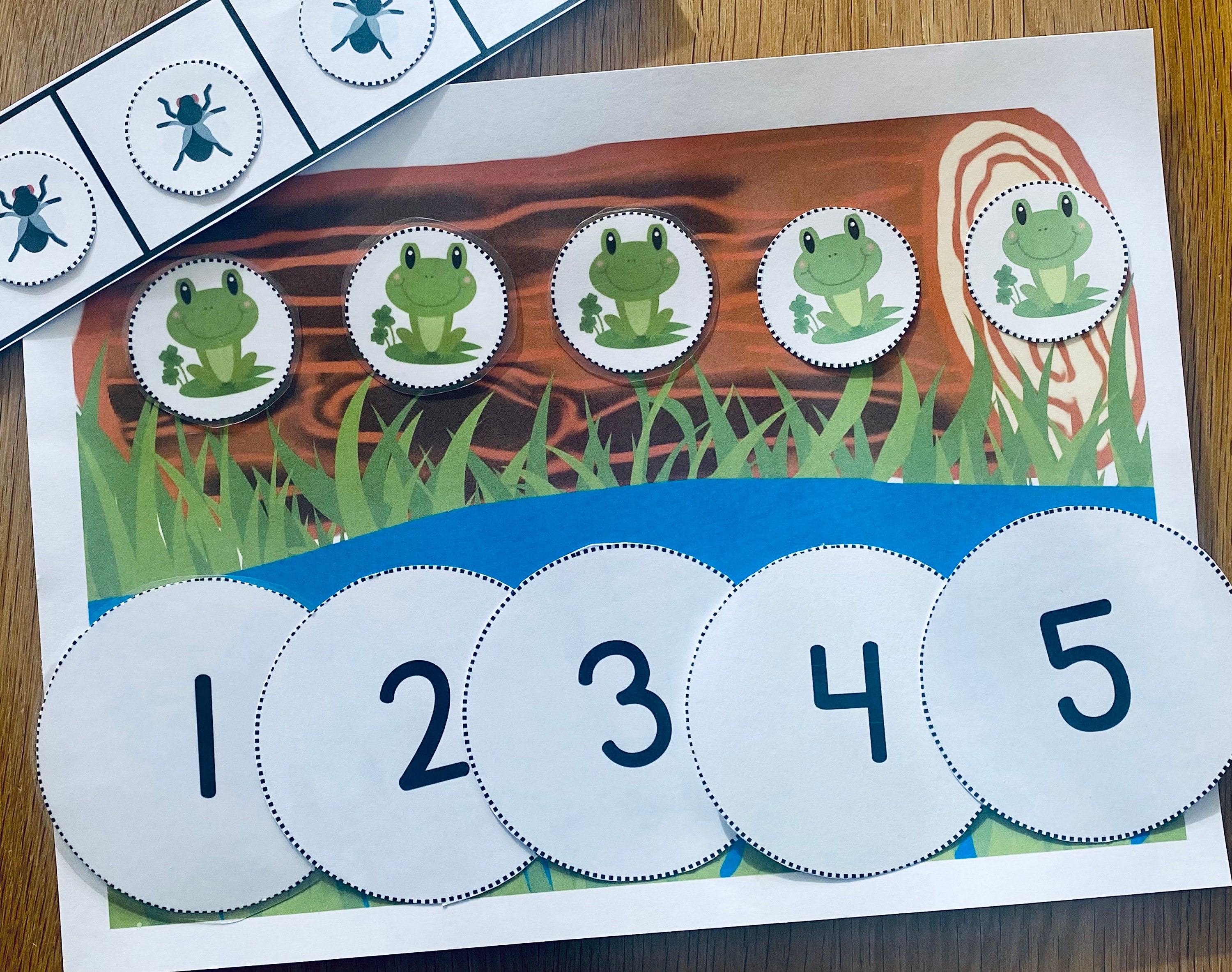 5 Little Speckled Frogs MEGA Printable, Nursery Rhyme,learning Activity ...