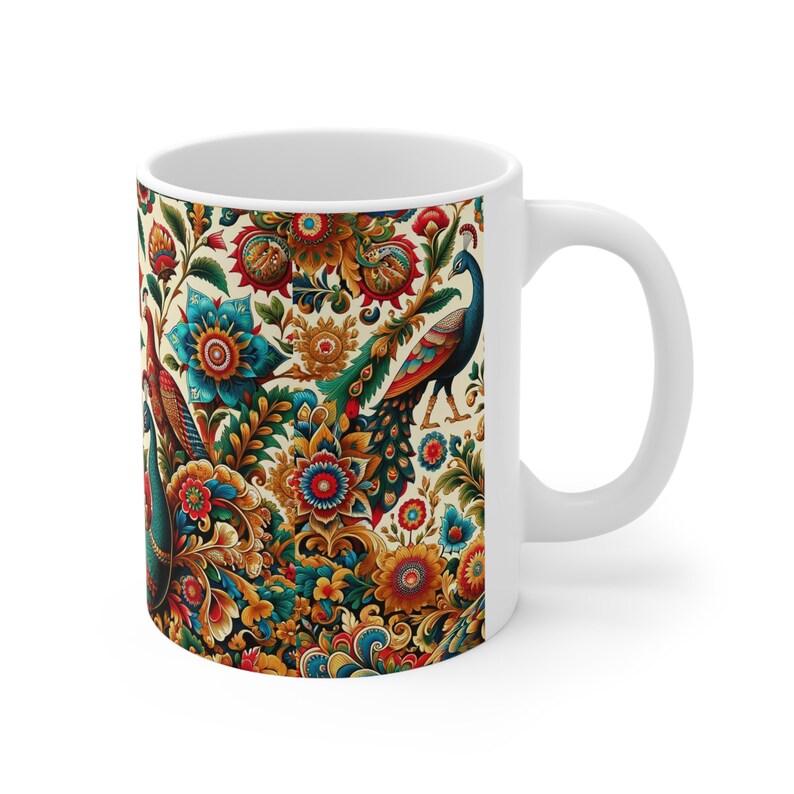 Elegant Gujarati Cup: Indian Art-inspired Design With Vibrant ...