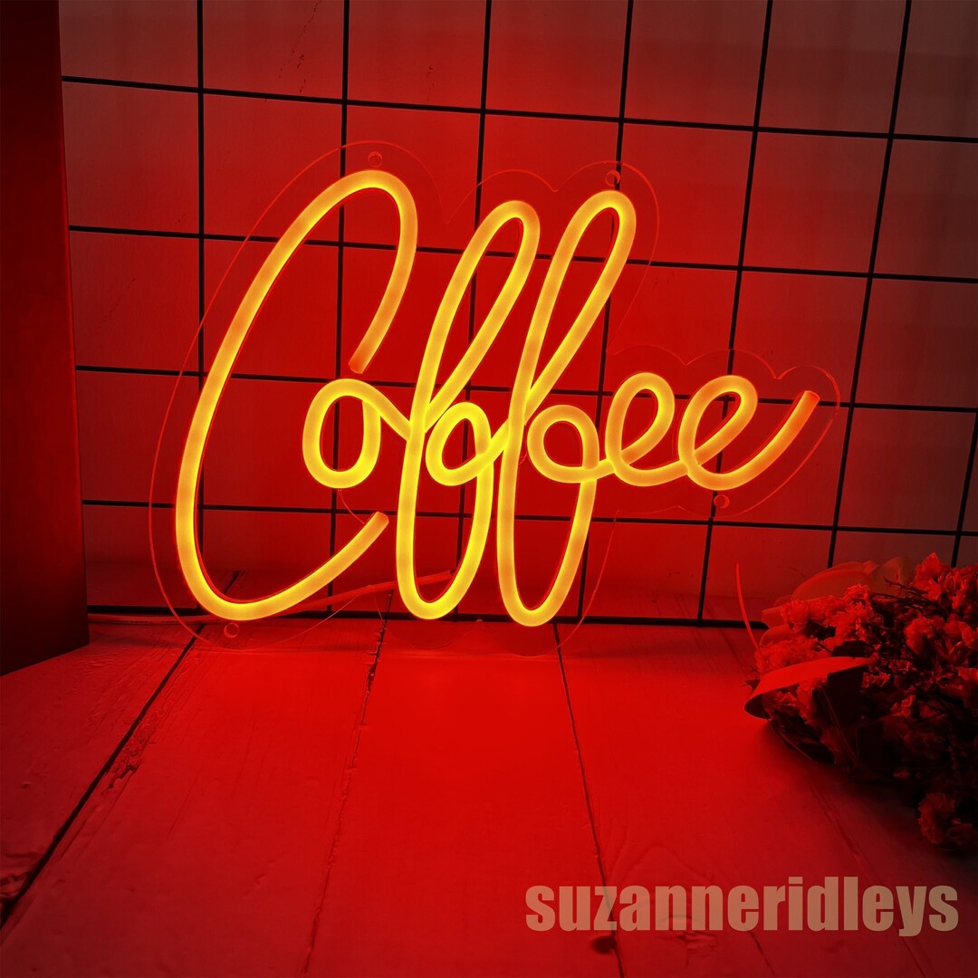 Coffee Neon Sign,bright LED Coffee Sign,usb Powered Neon Coffee Signs ...