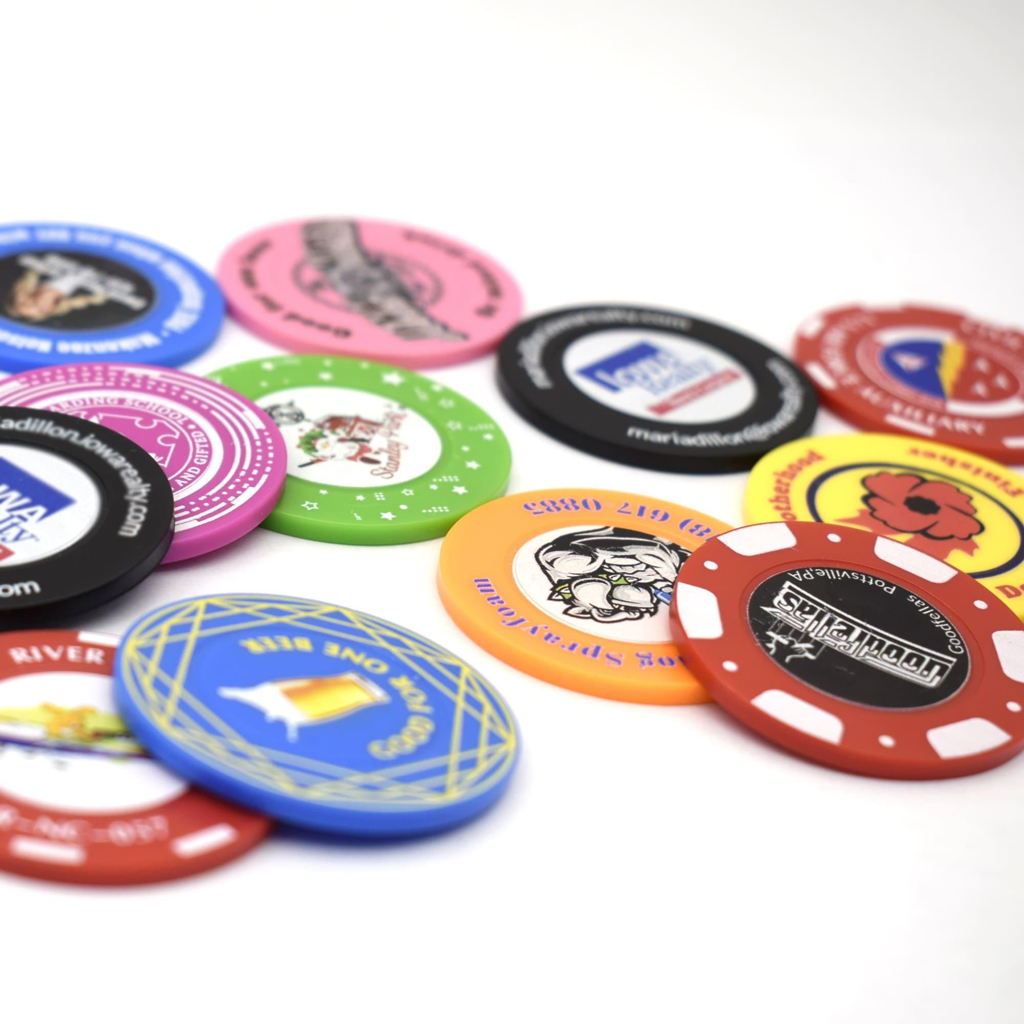 Personalized Poker Chips, Custom Logo Drink Tokens, Anniversary Gift - Etsy