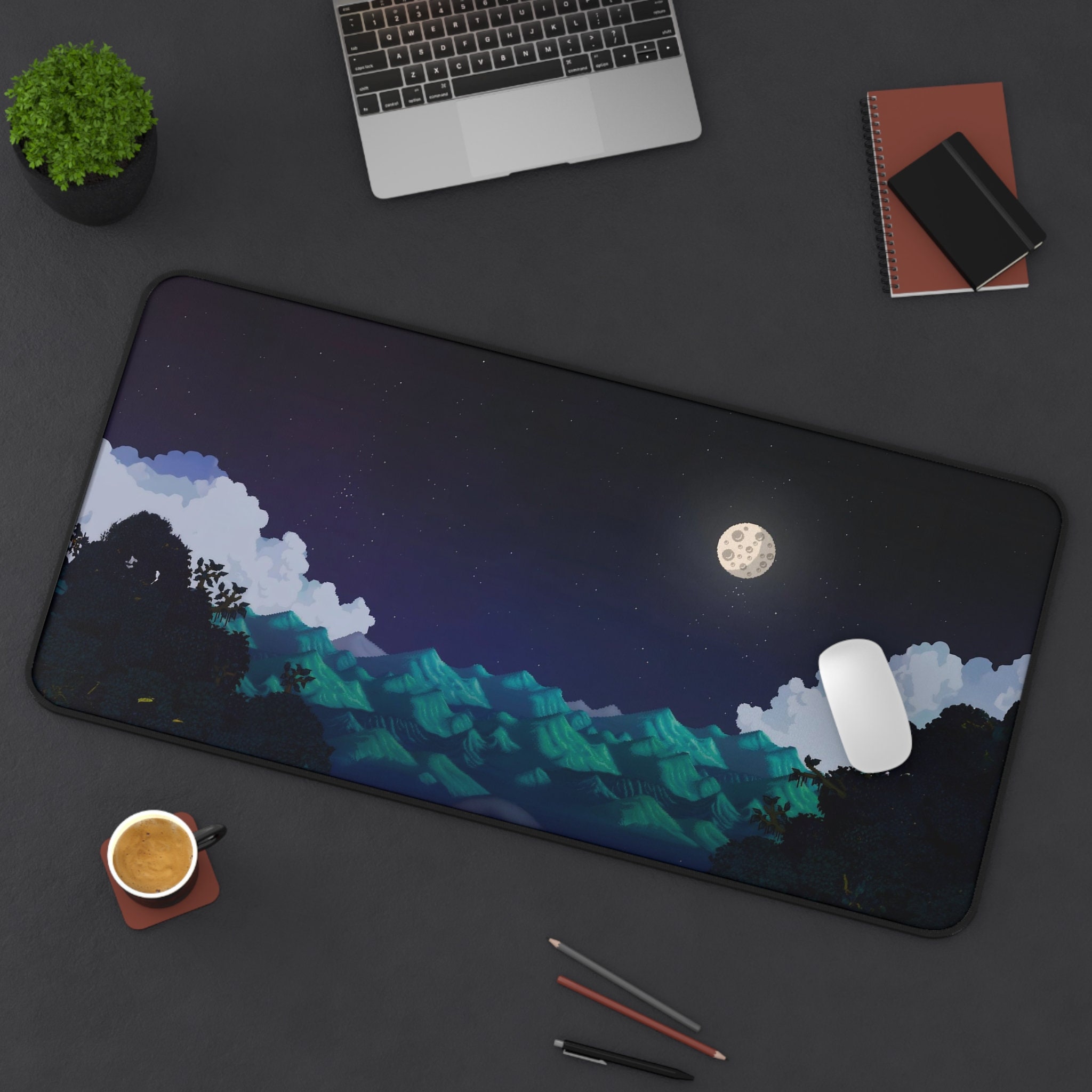 Stardew Valley Night Desk Mat - Gaming Mouse Pad XXL, Gaming Desk Pad ...