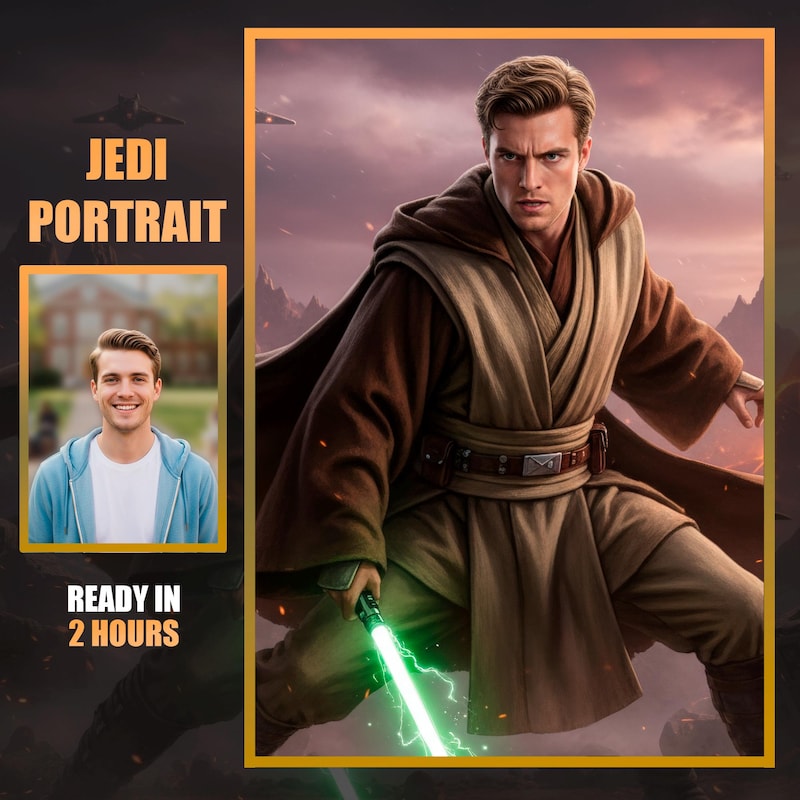 Photo Custom Jedi Kids - Etsy UK