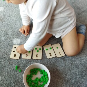 1-10 Number Boards Montessori Counting Toy Waldorf Montessori School ...