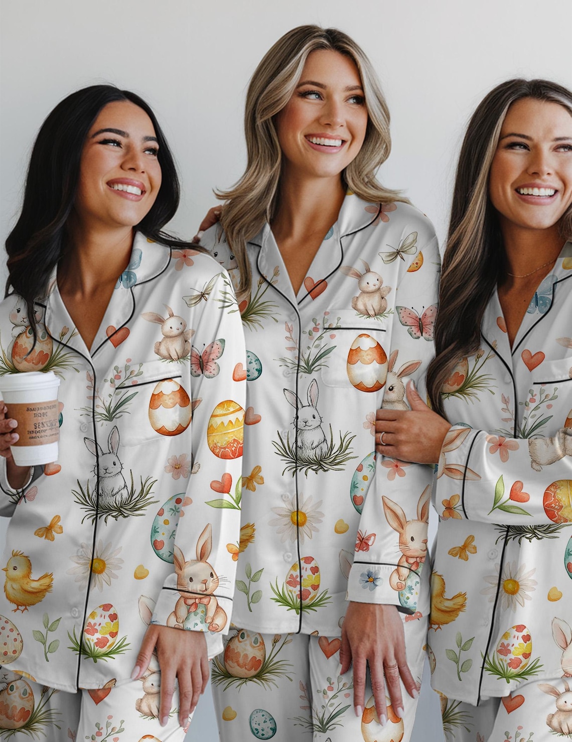 Softest Easter Pajamas - Holiday Sleepwear - Bunny & Egg Pajamas ...