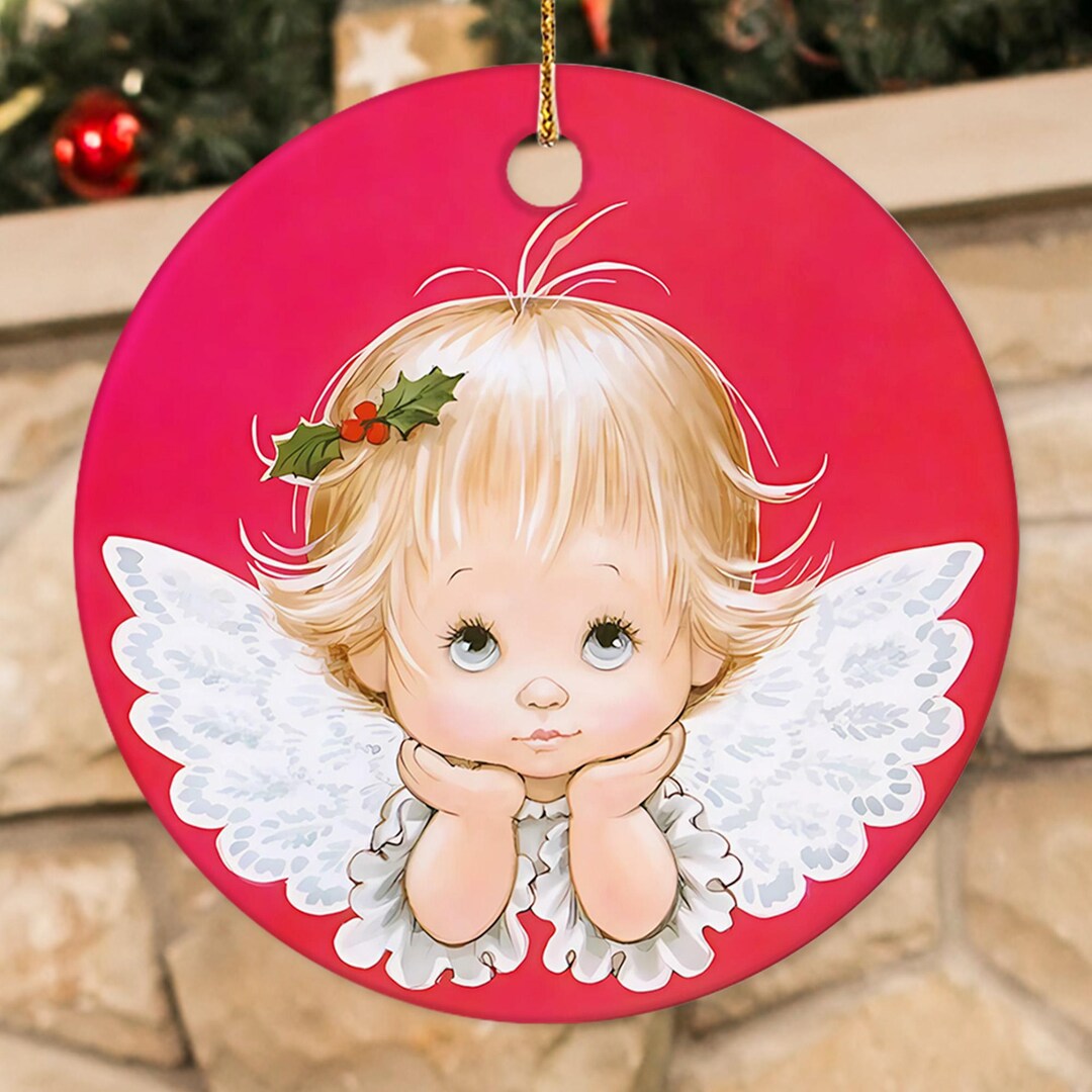 2024 Baby Angel Ceramic Ornaments in Memory Ornament, Angel Memorial ...